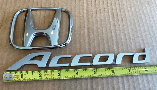 2008 09 10 11 12 Honda Accord Rear Trunk Deck Lid Chrome Emblems ...