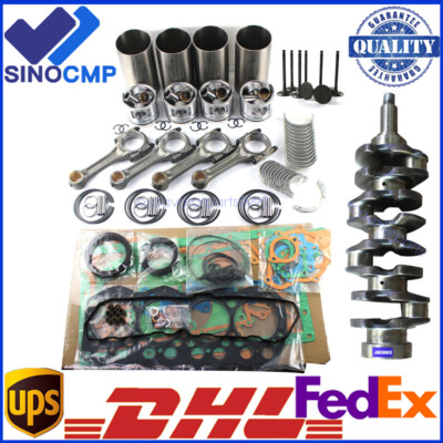 3044C 3044C-T Overhaul Rebuild Kit & Crankshaft & ConRods For CAT 246B ...