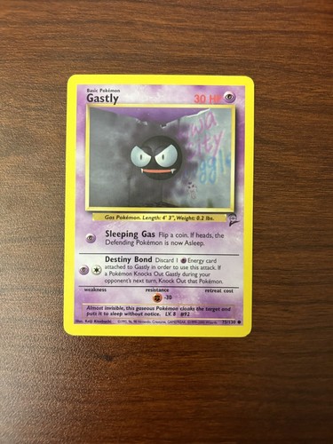 Pokémon TCG Gastly Base Set 2 75/130 Regular Unlimited Common | eBay