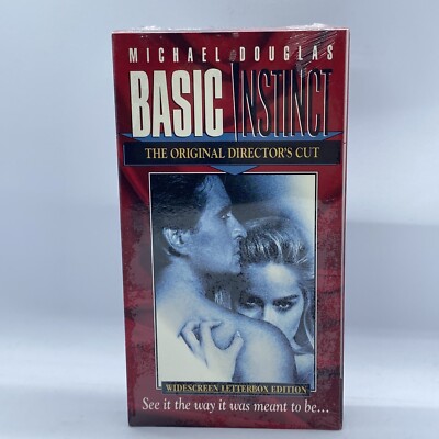 BASIC INSTINCT VHS 1992 Orig SEALED Watermarks DIR. CUT WIDESCREEN VB7 12236994336| eBay