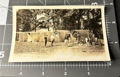 1930s BOY SCOUT Camp TENTS Tent Camping BSA Antique Snapshot PHOTO | eBay