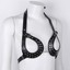 Sexy Women PU Leather Open Cup Chest Bra Body Top Harness Adjustable ...