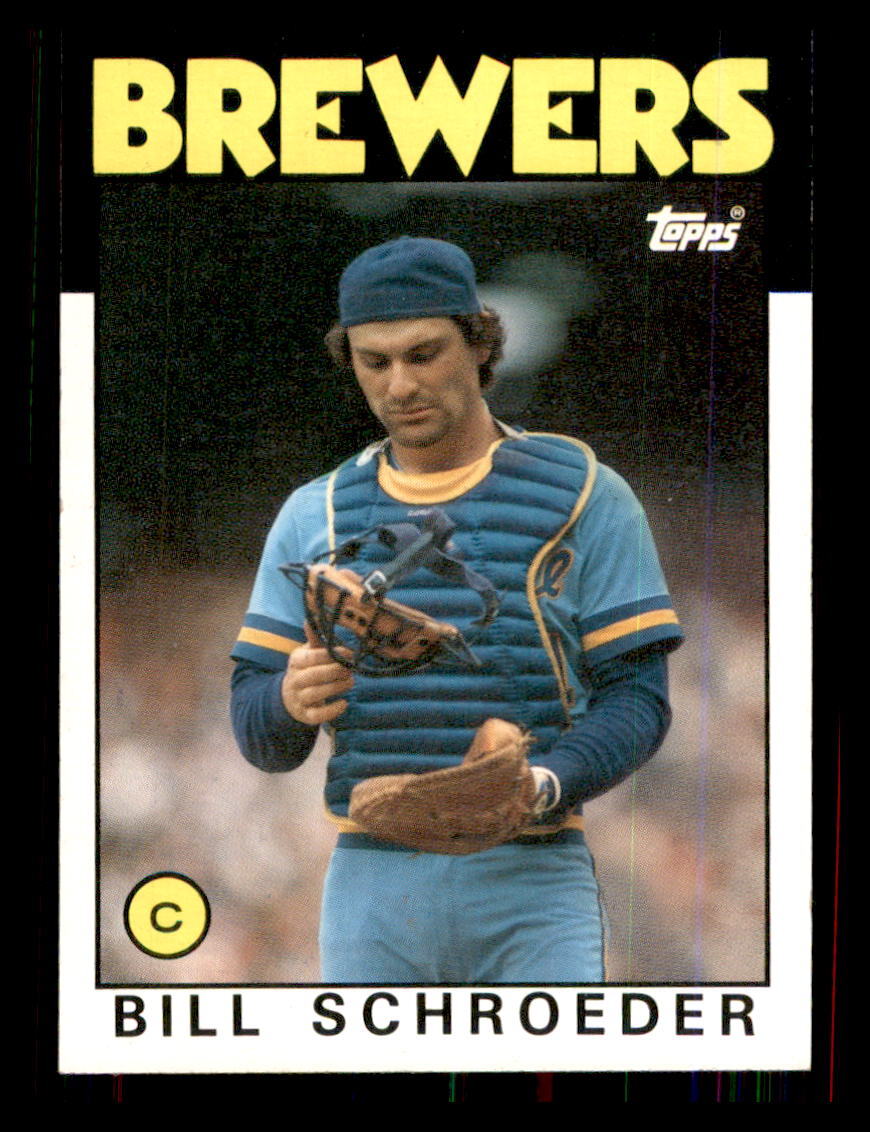 1986 BASEBALL 1986 Topps Bill Schroeder Milwaukee Brewers #662 1 | eBay
