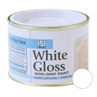 151 Coatings White Gloss Non-Drip Paint 180ml | eBay UK
