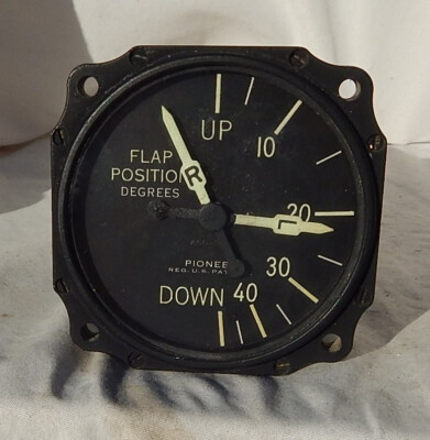 Douglas C-54, or USMC, USN R5D Skymaster Pilots Flaps Indicator Gauge ...