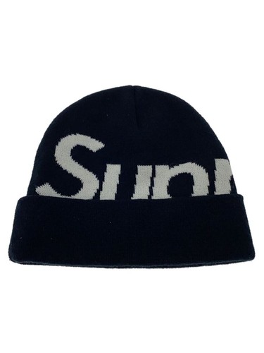 Supreme Knit Cap Acrylic Black Unisex Plain Beanie Winter Hat | eBay