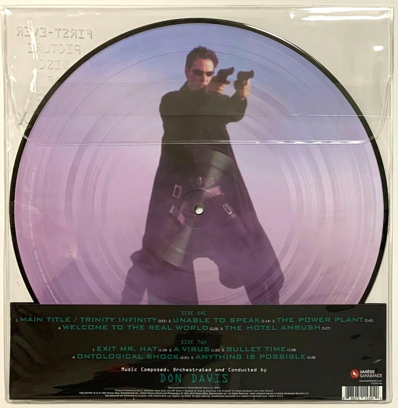 The Matrix Original Movie Picture Soundtrack Picture Disc Vinyl LP ...
