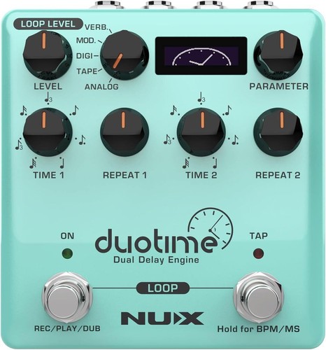 NUX Duotime Dual Delay Engine Looper Guitar Effects Pedal | eBay