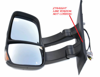 IVECO DAILY 2014-2019 LONG ARM ELECTRIC DOOR WING MIRROR LH LEFT N/S ...