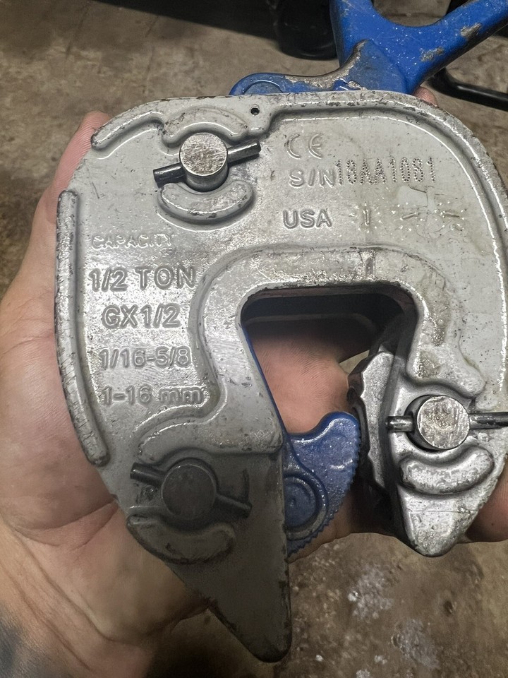 Campbell GX Plate Lifting Clamp 1/2 Ton | eBay