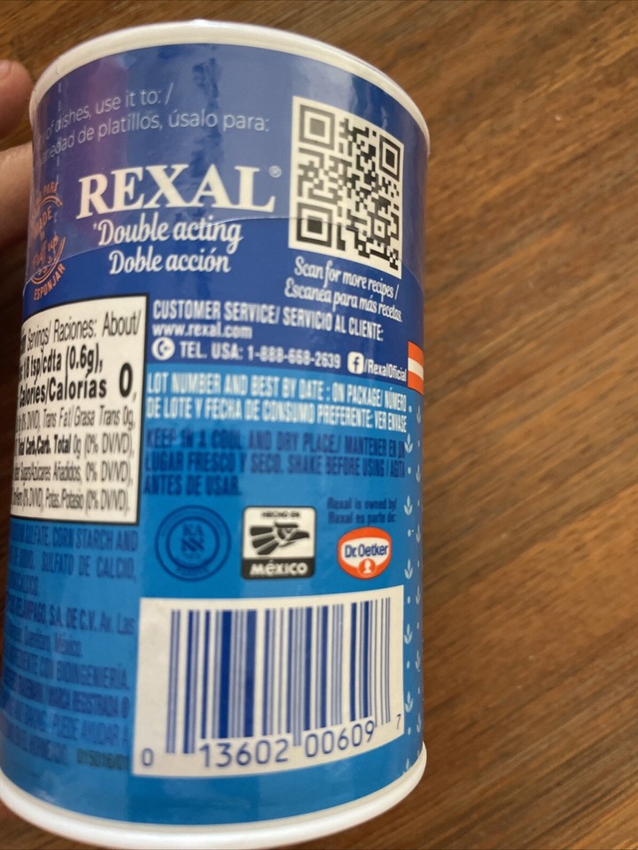 Rexal Baking Powder Double acting 3.5oz 100g new | eBay