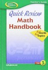 Quick Review Math Handbook (Mathematics Applications and Concepts Co ...