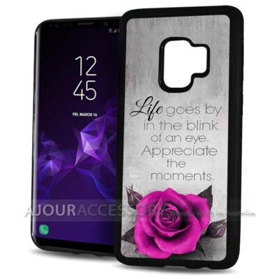 ( For Samsung S9 Plus / S9+ ) Back Case Cover AJ10580 Rose Love | eBay
