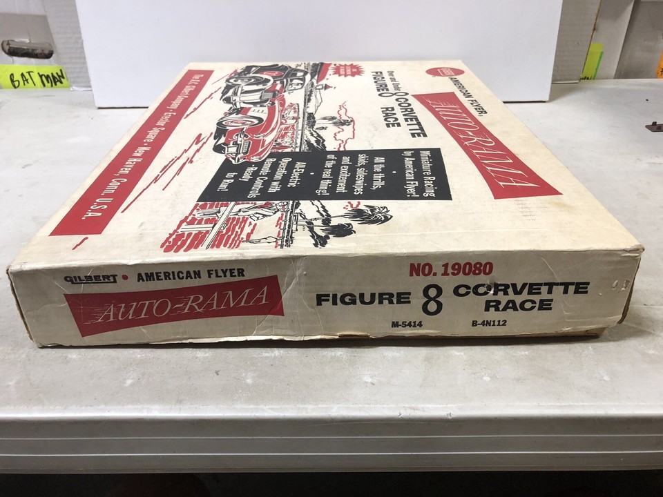 Gilbert American Flyer Auto-Rama Piece Indy Racing Set Box | eBay