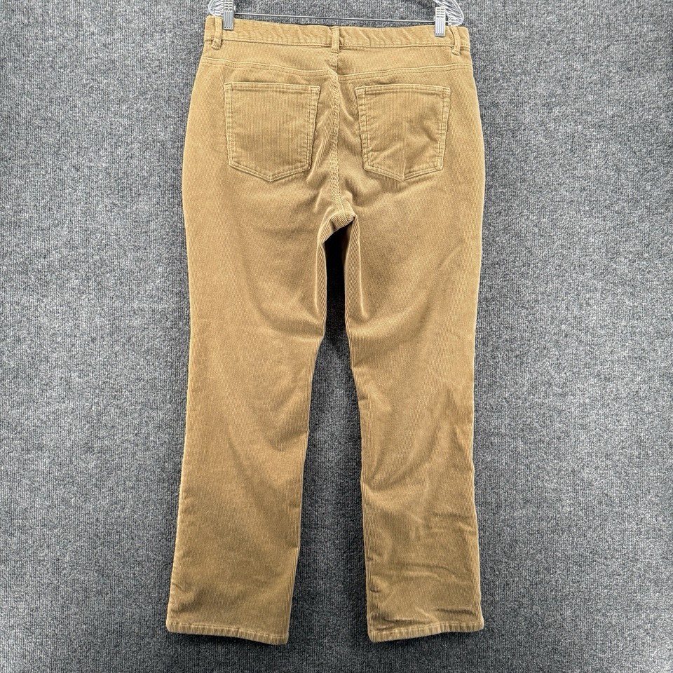 Chaps Womens Corduroy Pants Size 12P Petite Brown Bootcut 70s Hippie ...