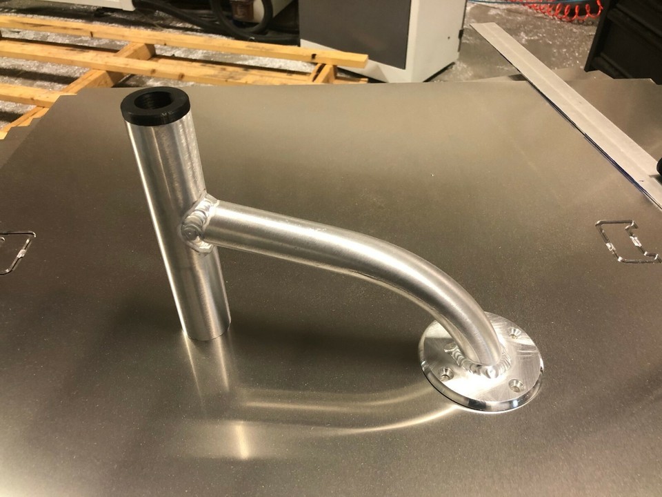 Cajun Anchor - Shallow Water Anchor - Deck Mount Bracket by Halk Marine ...