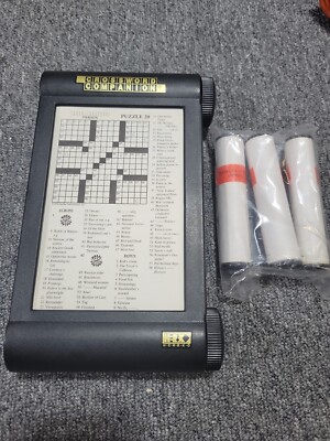 Vintage battery operated Crossword Companion Roll A Puzzle System w/3 ...