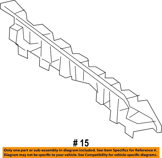 Mercedes MERCEDES-BENZ OEM S550 Bumper Face-Foam Impact Absorber Bar ...