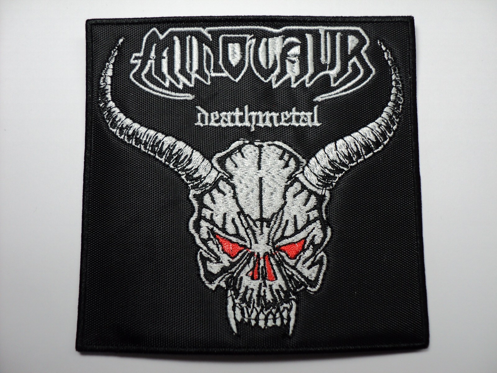 MINOTAUR DEATH METAL EMBROIDERED PATCH | eBay