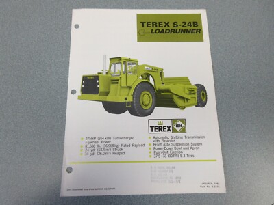 Terex S-24B Scraper Loadrunner | eBay