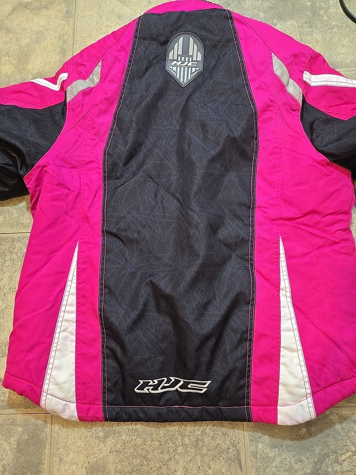 Women's XL HJC Pink Snowmobile Ski Jacket Coat Full Zip | eBay