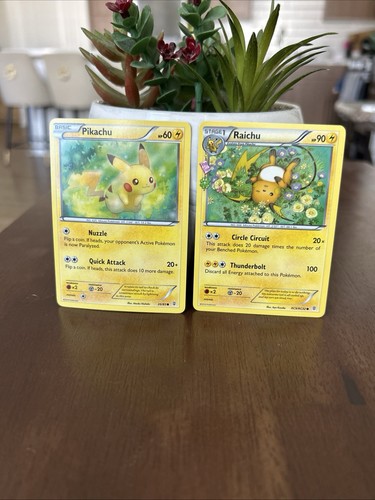 Raichu RC9/RC32 & Pikachu XY Generations Near Mint Pokemon Card | eBay
