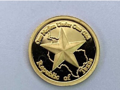1/10th oz Gold Republic of Texas Round .9999 + 1g Gold Bar, PAMP Lady ...