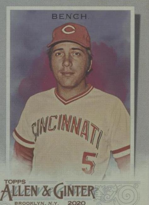 2020 Topps Allen & Ginter's - Johnny Bench #72 Silver Portrait for sale ...