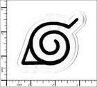 Naruto Hidden Leaf Village Symbol Embroidered Iron On Patch Anime Badge ...