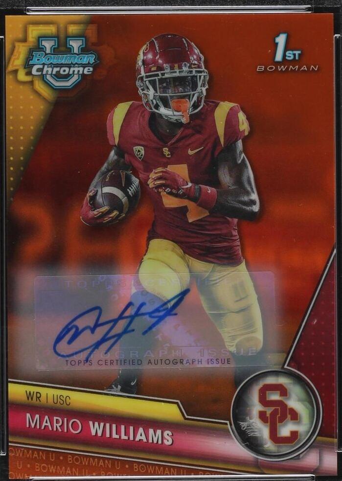 2023 Bowman University Chrome - Chrome Prospect Autographs Mario ...