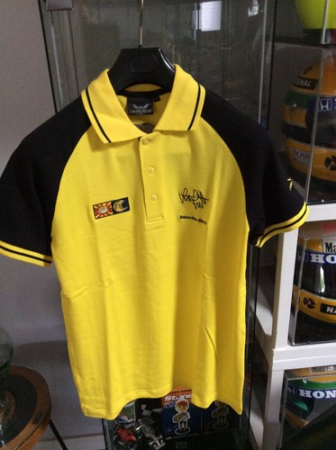 VALENTINO ROSSI OFFICIAL SUN & MOON YELLOW POLO MINT CONDITION SIZE ...