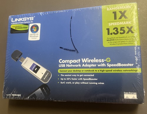 Linksys compact Wireless-G USB Network Adapter with Speed Booster | eBay