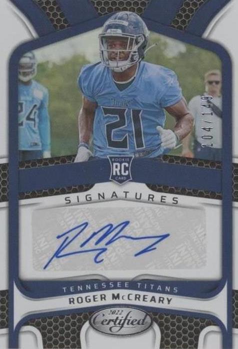 2022 Panini Certified - Rookie Signatures Roger McCreary #RS-RM /149 ...