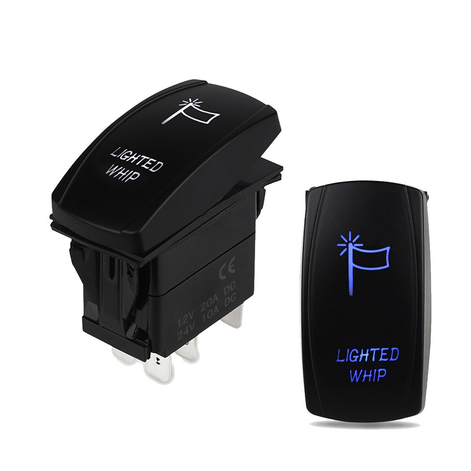 5Pin Blue Light Control Rocker Toggle Switch For ATV UTV ARB Carling ...