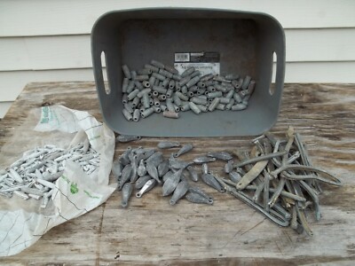 17lbs of Scrap Lead Fishing Sinkers Casting Net Weights for Lure ...