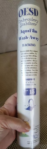 Sewing Machine Embroidery Stabilizer OESD Aqua Film Wash Away 12"X 10 ...