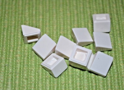 (10) 1x1 White Small Cheese Wedge Slope Tile Bricks ~ NEW LEGO Parts ...