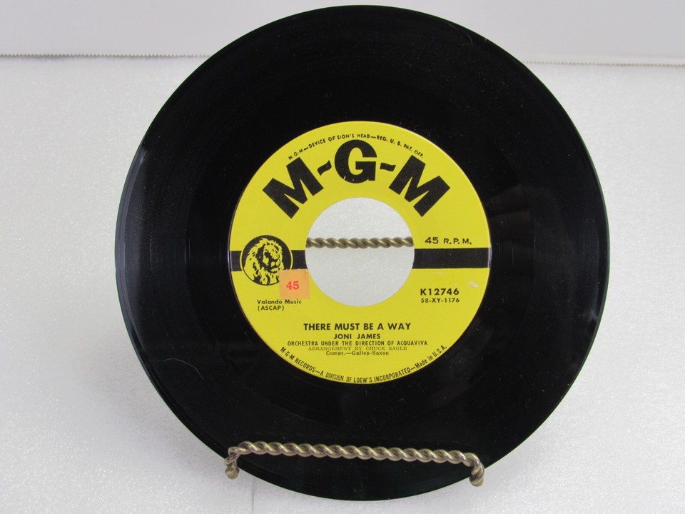 Joni James Sorry For Myself? / There Must Be A Way MGM K12746 1959 ...