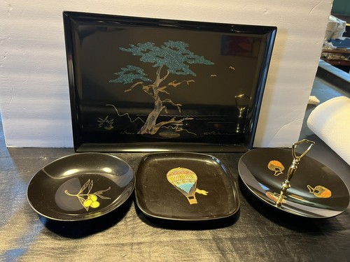 Couroc of Monterey Tray Set | eBay