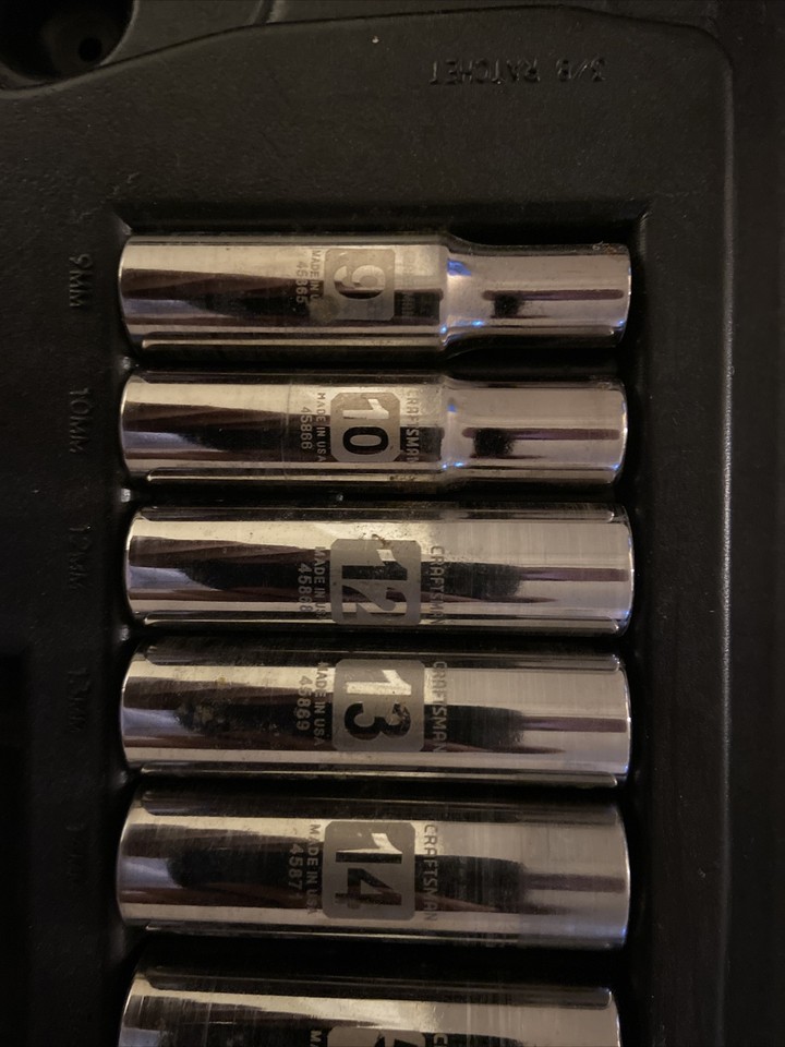 Craftsman Deep Socket Set - Made In USA | eBay