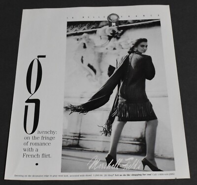 1989 Print Ad Sexy Heels Fashion Long Legs Lady Brunette Givenchy ...