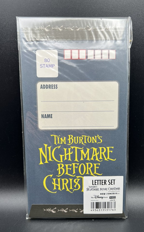 Nightmare Before Christmas Jack Skellington Letter Set New | eBay