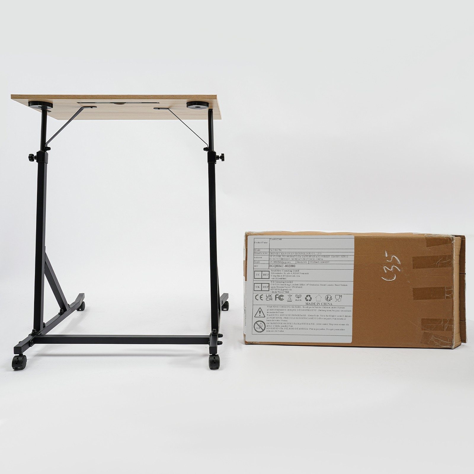 Adjustable Bike Trainer Fitness Desk, Standing Desk For Indoor Cycling ...