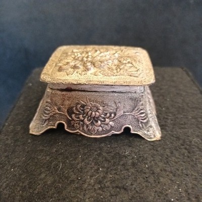 White Metal Ink Well Ink Pot Lidded 6x5.5x2.5cm | eBay UK