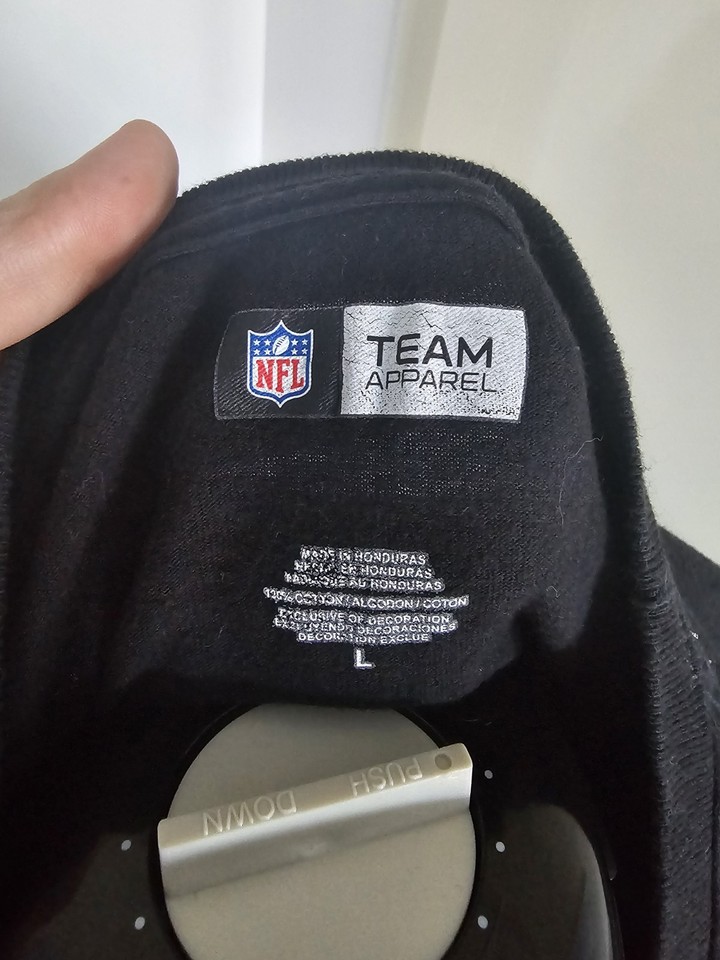 NFL Pittsburgh Steelers Team Apparel Black Graphic T-Shirt Size Large ...