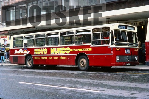 35mm Slide South Africa Johannesburg Single Decker Bus TJ 435518 1977 ...