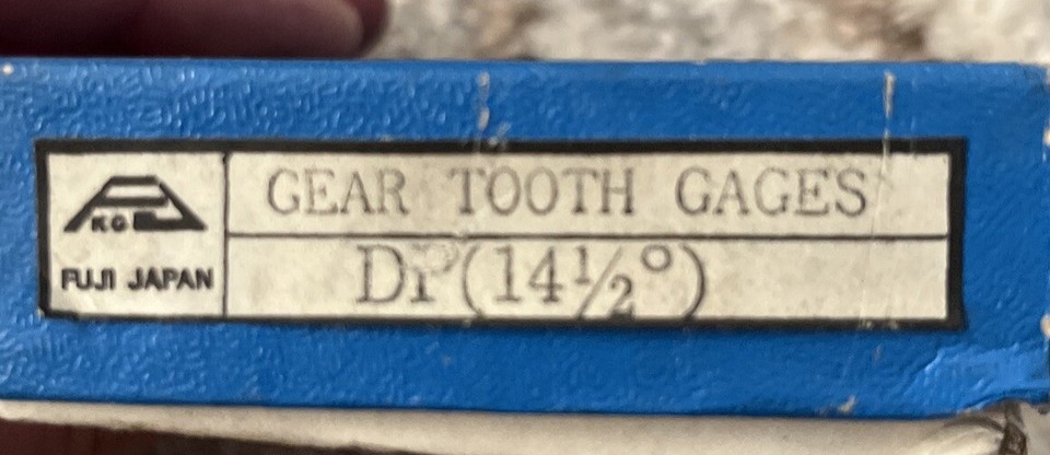 Fuji Tool DP-L14 7 Leaf Gear Tooth Gage for 14-1/2° Pressure Angle | eBay