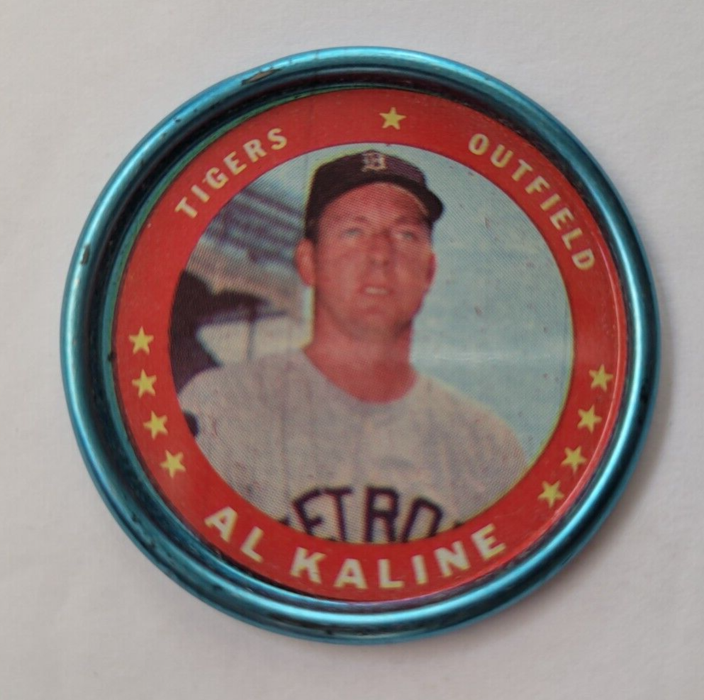 1971 Topps Coins Baseball Lot of 5 - 62, 63, 66, 87, 90 Kaline Gibson ...