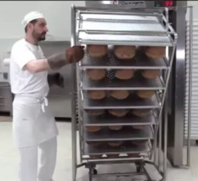 PANETTONE COOLING RACK HANGING TROLLEY TURNING RACK BY STARPIZZA ...