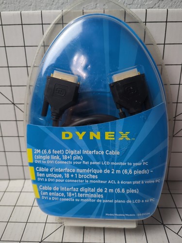 DYNEX 6.6 Feet Digital Cable DVI To DVI NEW SEALED | eBay
